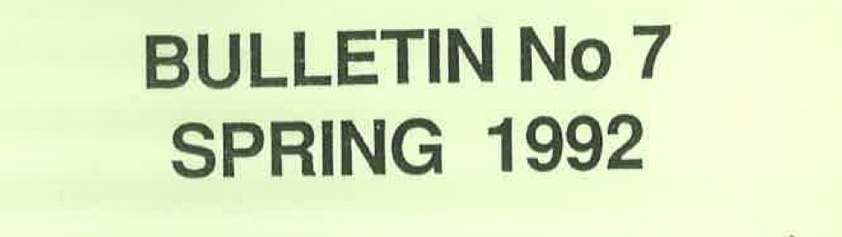 Bulletin No 7 – Spring 1992 | Society of Ordained Scientists